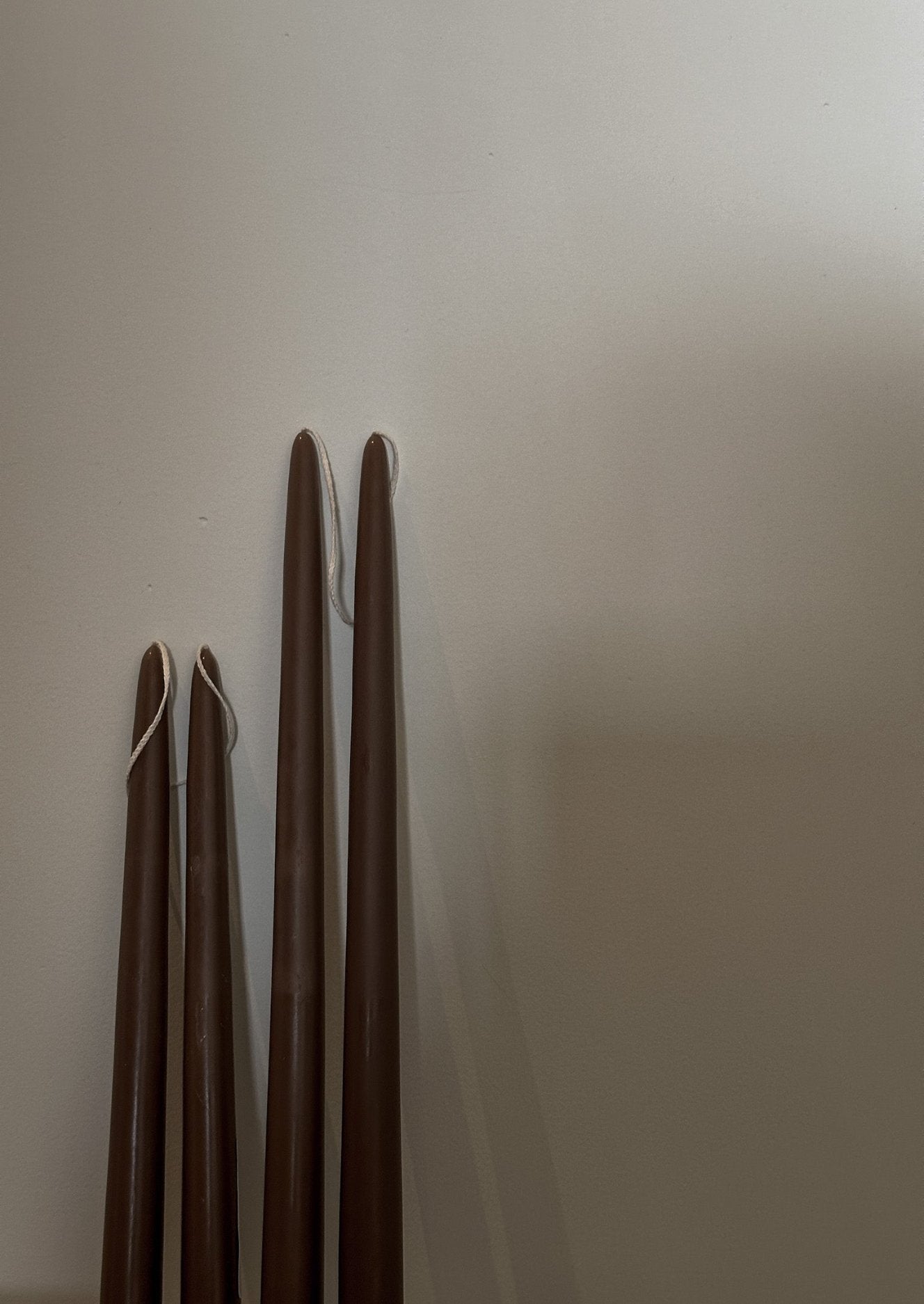 Dipped Taper Candles Peat 12" – Lolointeriors